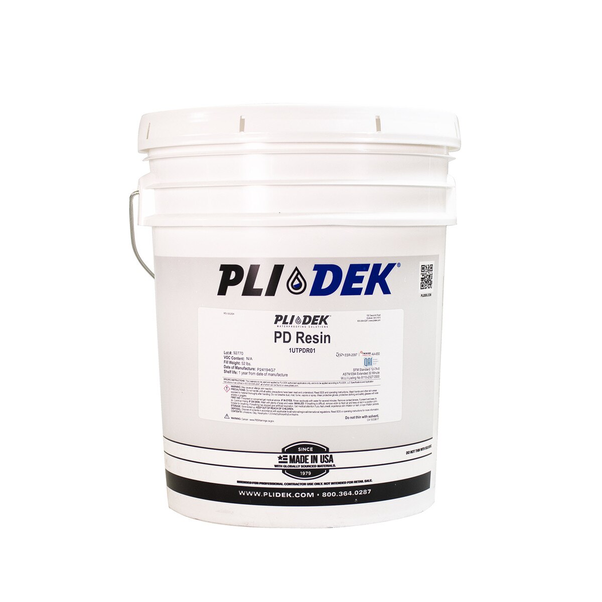 PLI-DEK PD Resin 5 Gallon Pail | Sunshine Supply